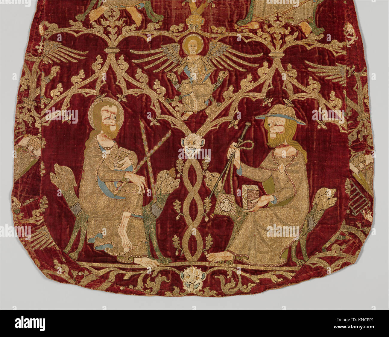 This chasuble, a liturgical garment, is an exquisite example of Opus ...