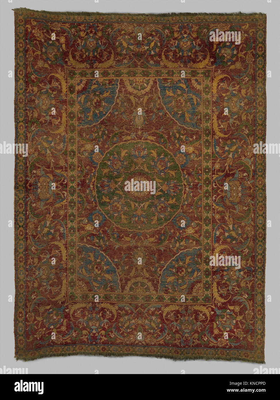 This 16th-century carpet showcases the intricate weaving techniques and ...