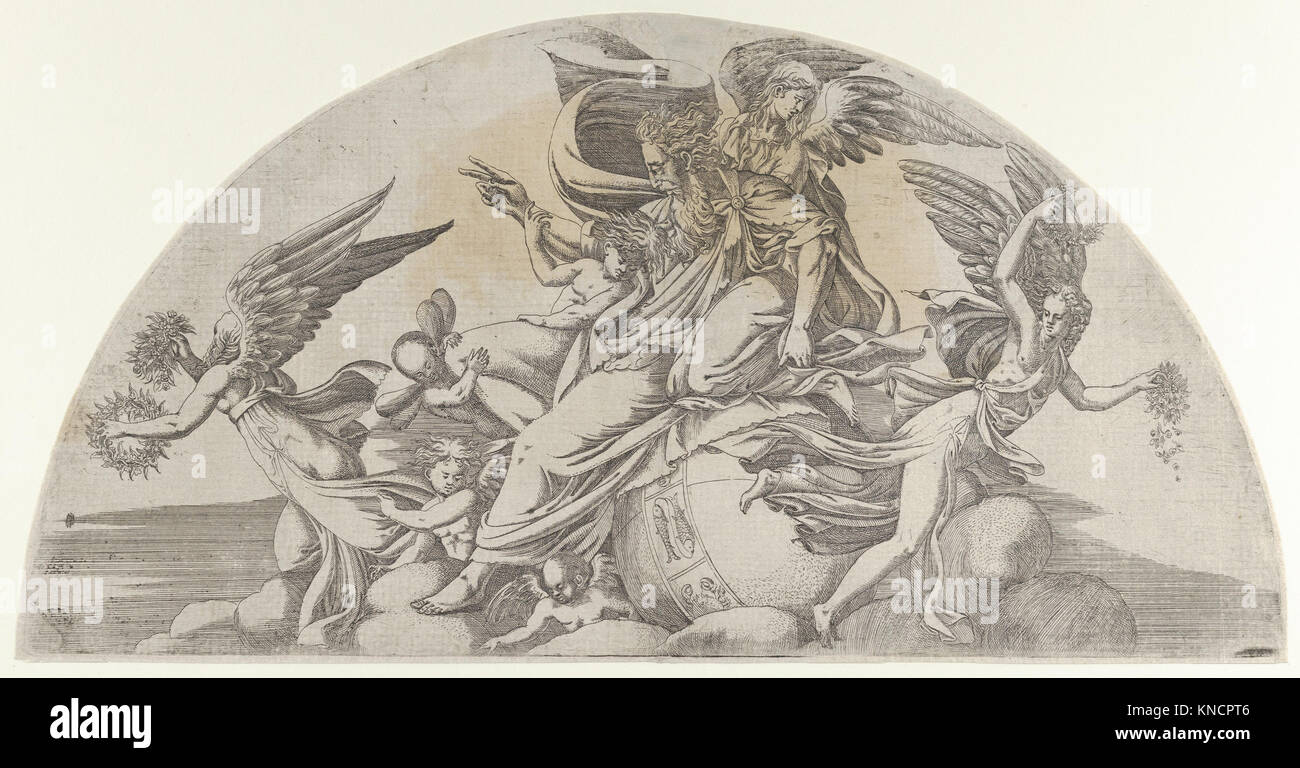 This depiction of God seated on the world, part of The Metropolitan ...