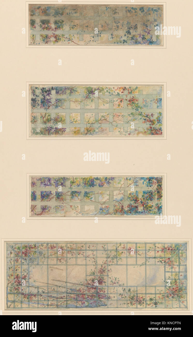 These four designs for glass ceiling panels, part of the Metropolitan ...