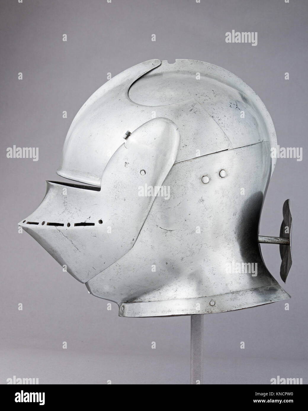This armet, part of the MET collection, is a type of armor worn during ...