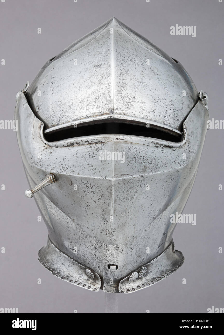 This Armet, a type of medieval helmet, showcases the craftsmanship and ...