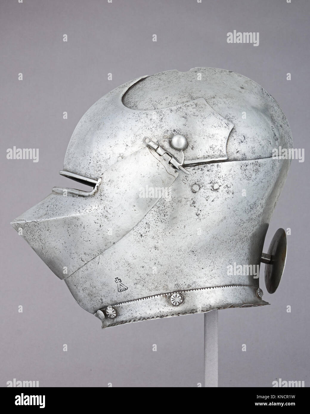 This armet, a piece of historical armor, was designed for head ...