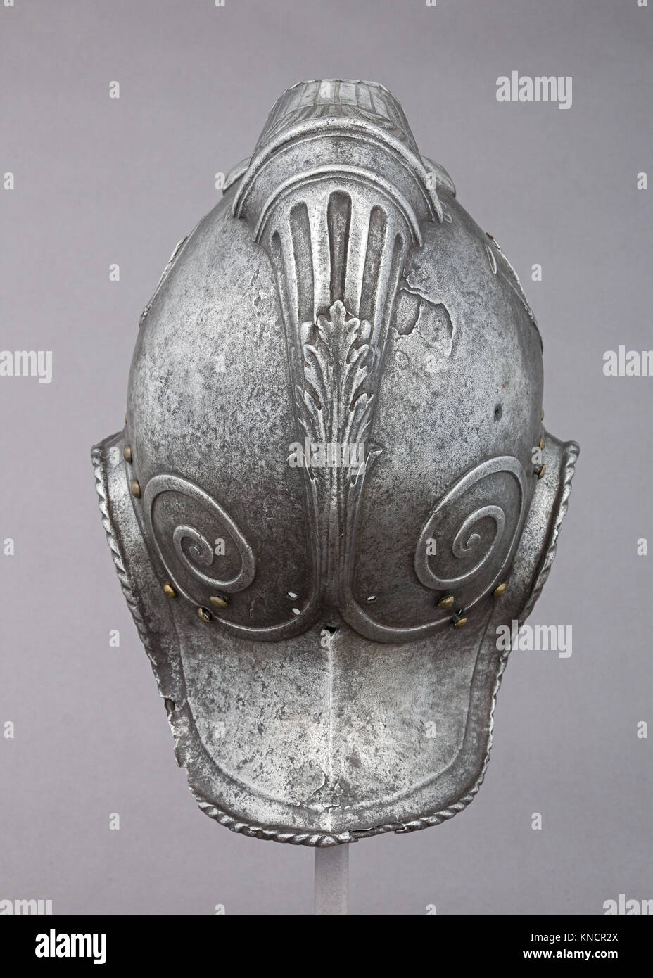 A burgonet helmet after Filippo Negroli, reflecting Renaissance-era ...