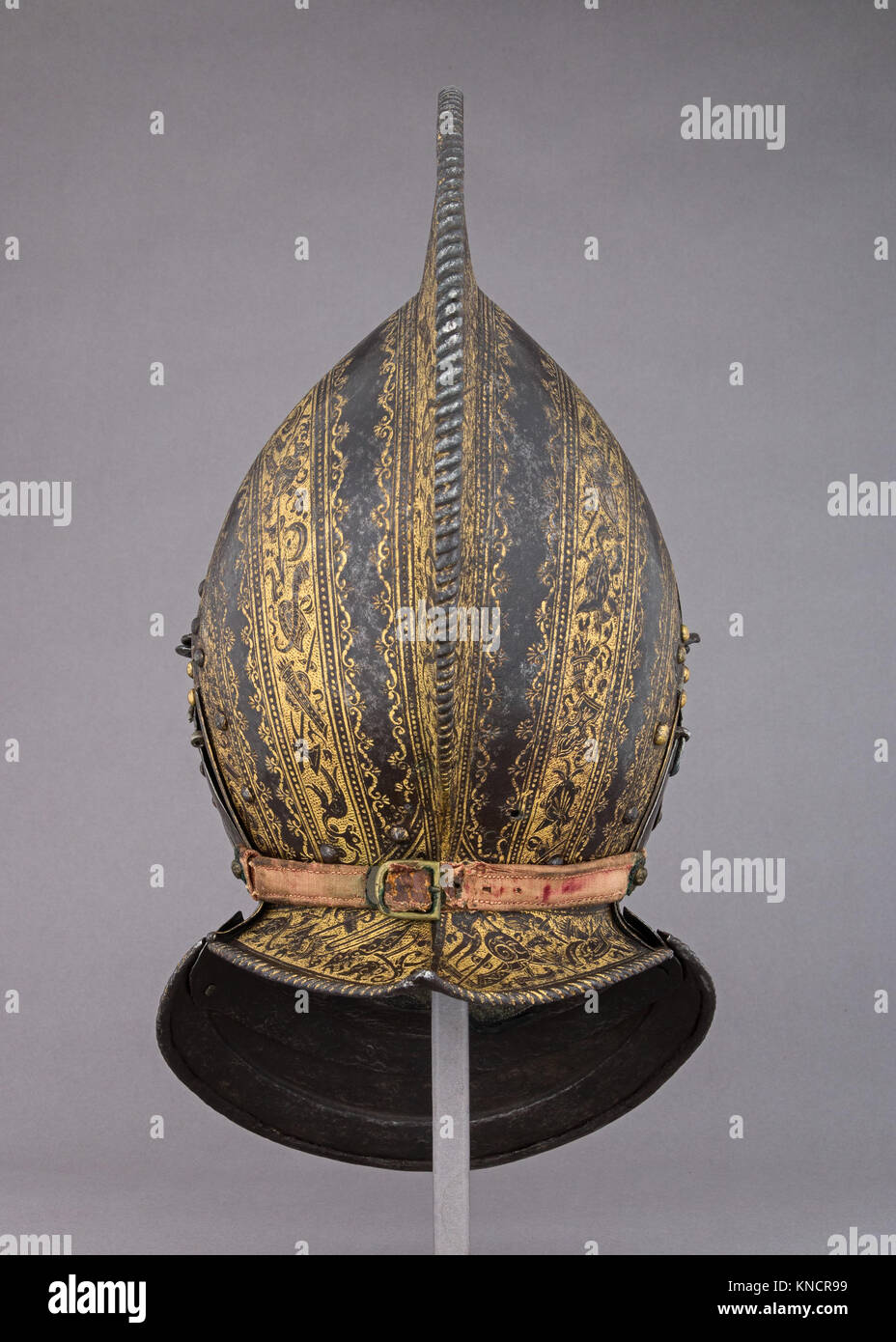 This burgonet helmet with a buffe from the MET collection demonstrates ...