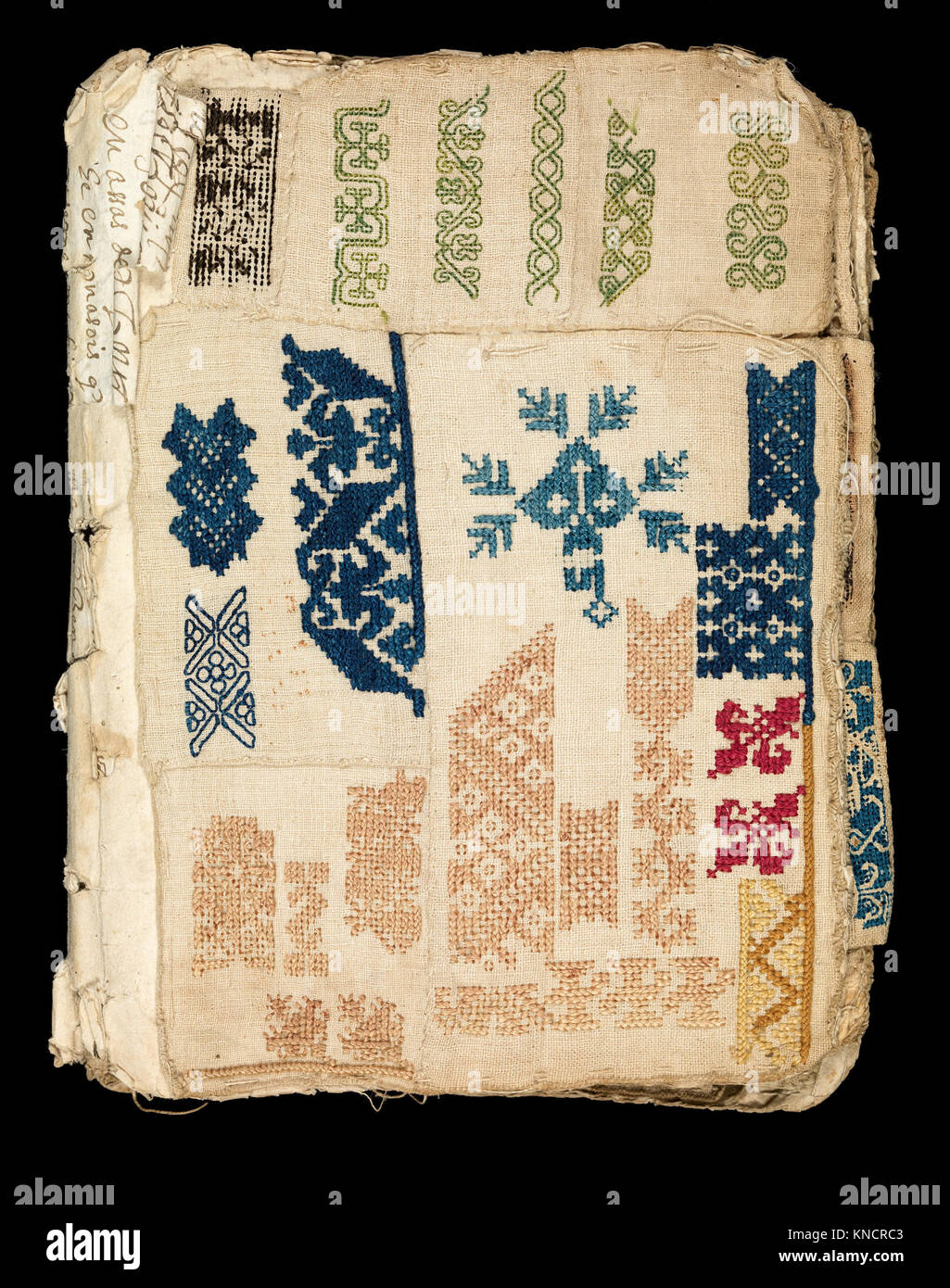 This booklet contains examples of embroidery and drawnwork, possibly ...