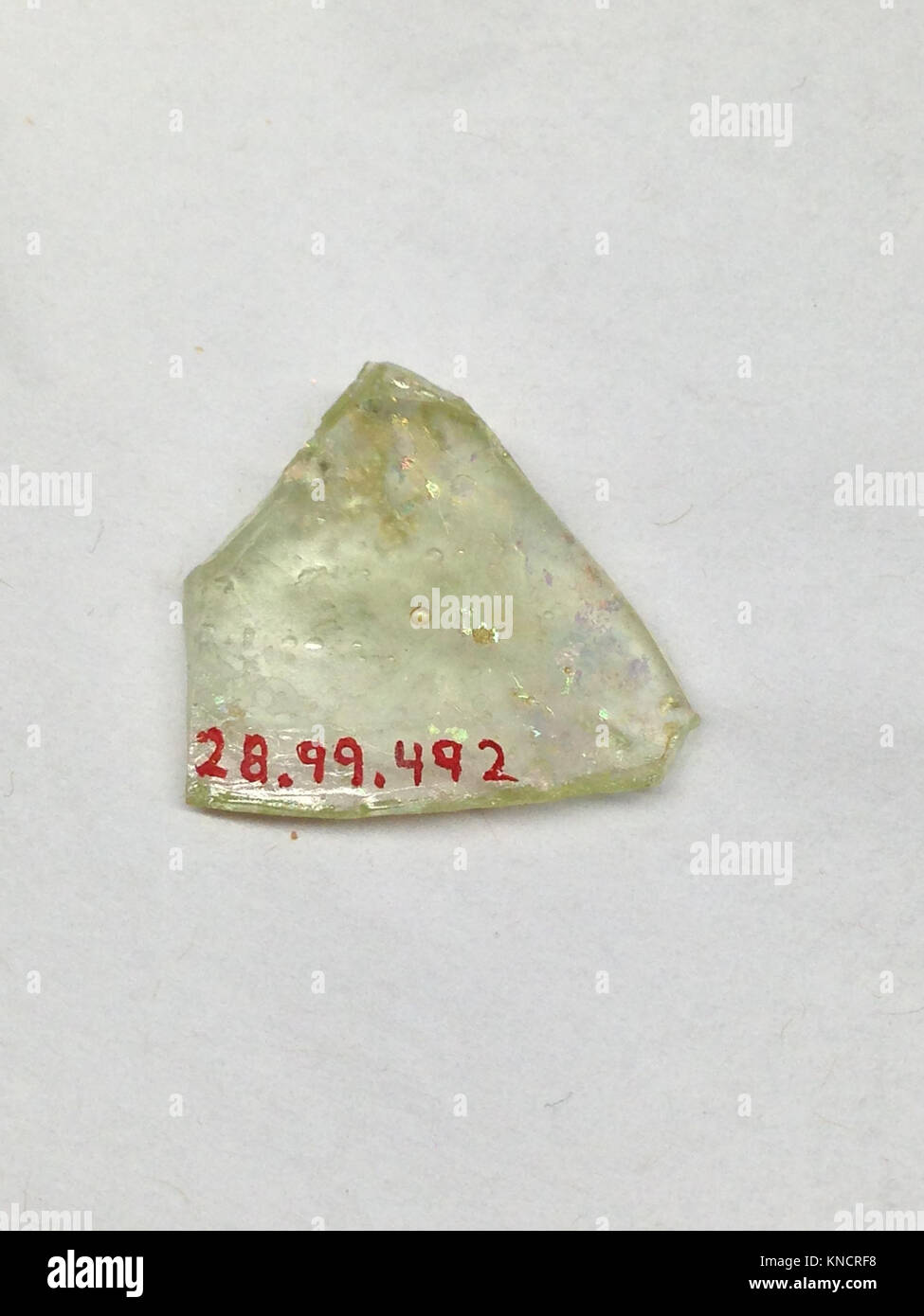 This fragment, cataloged as MET 28.99.492, is part of an ancient object ...