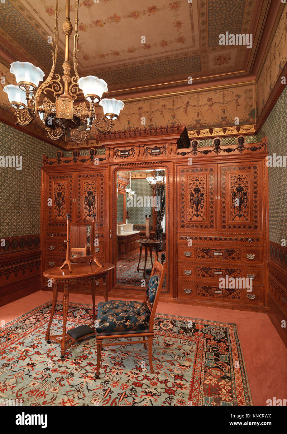 This architectural woodwork and paneling showcases the fine ...