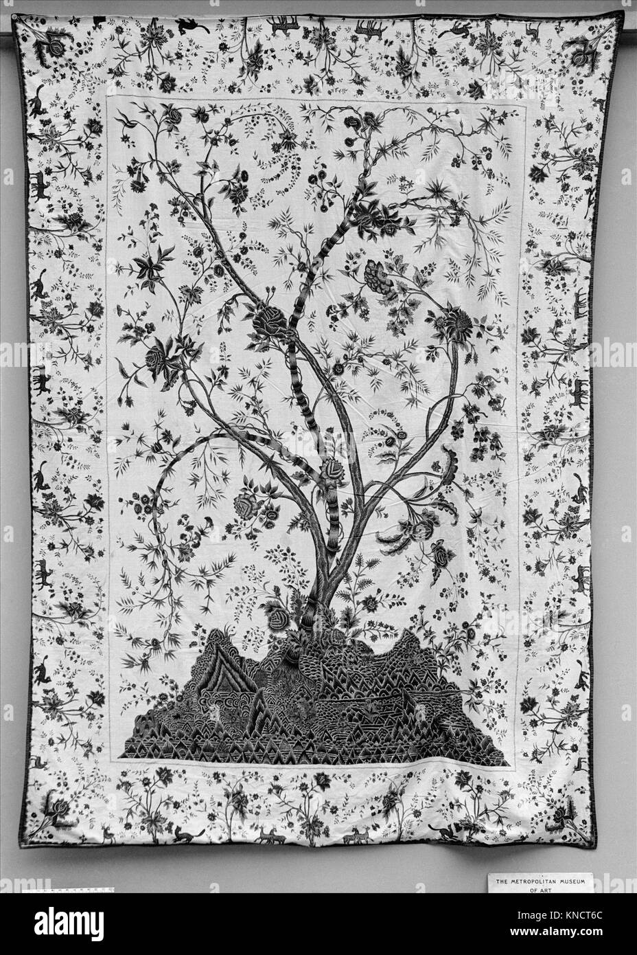 A bed cover, or palampore, from the Metropolitan Museum of Art ...