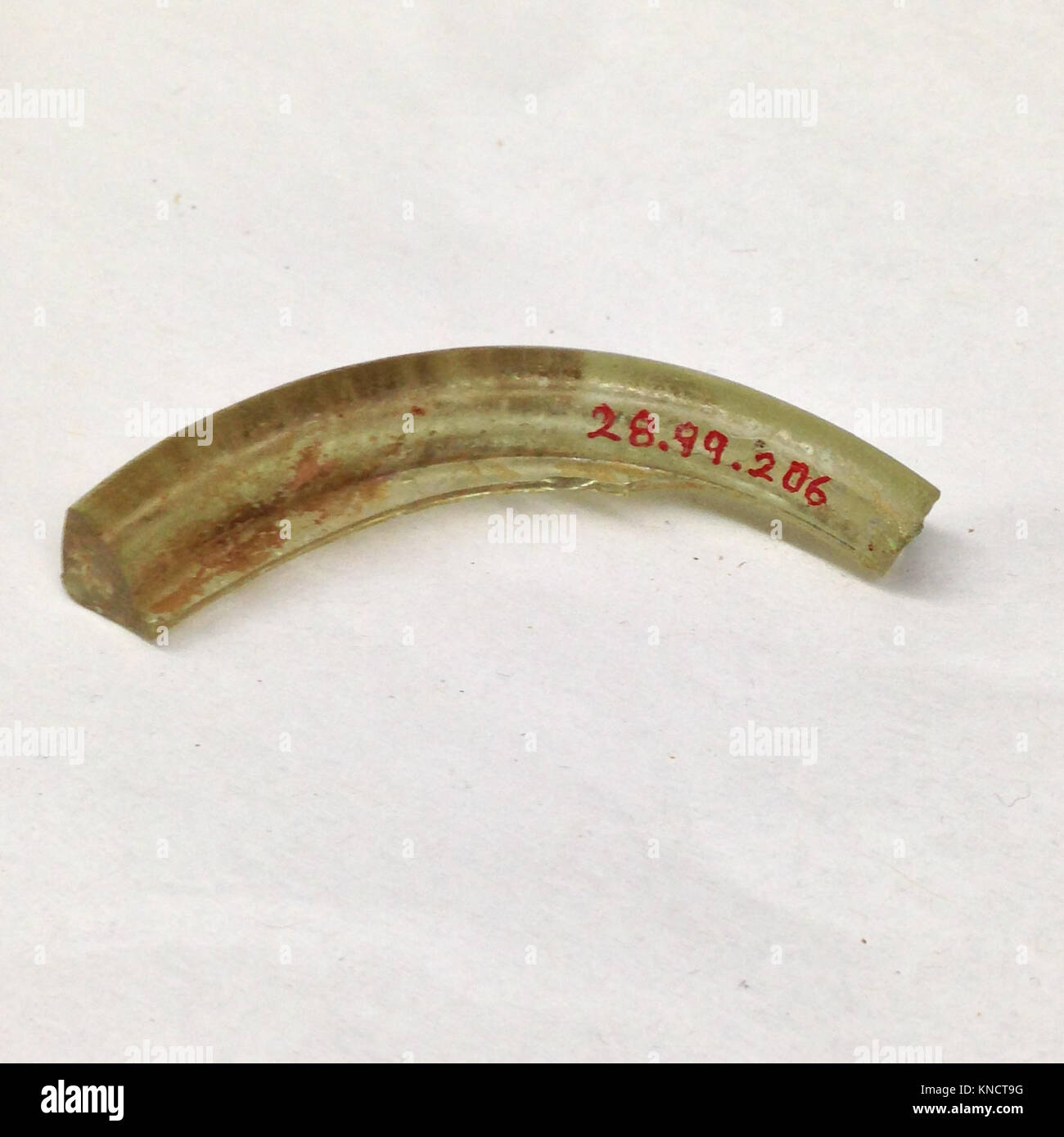 This fragment, part of the MET collection, is a piece of an object that ...