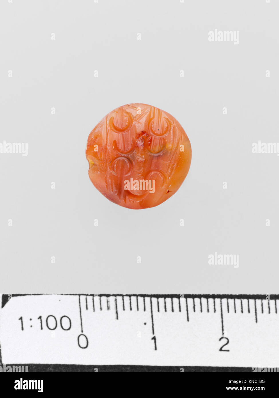 This Minoan chalcedony lentoid seal (ca. 1450–1400 B.C.) demonstrates ...