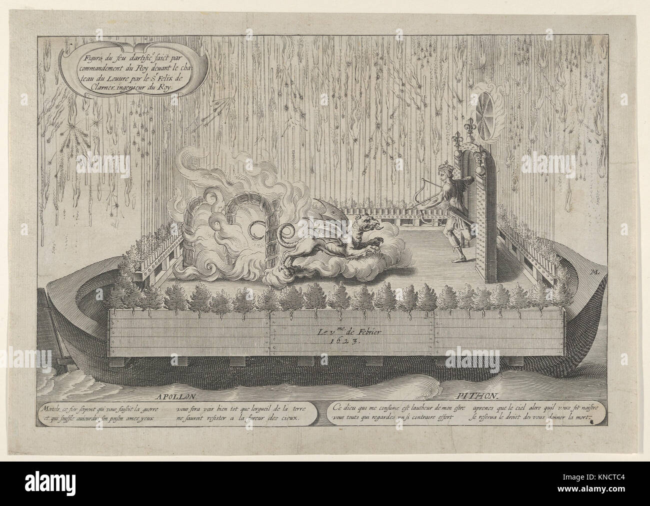 A float depicting Apollo and the Python from a fireworks display ...