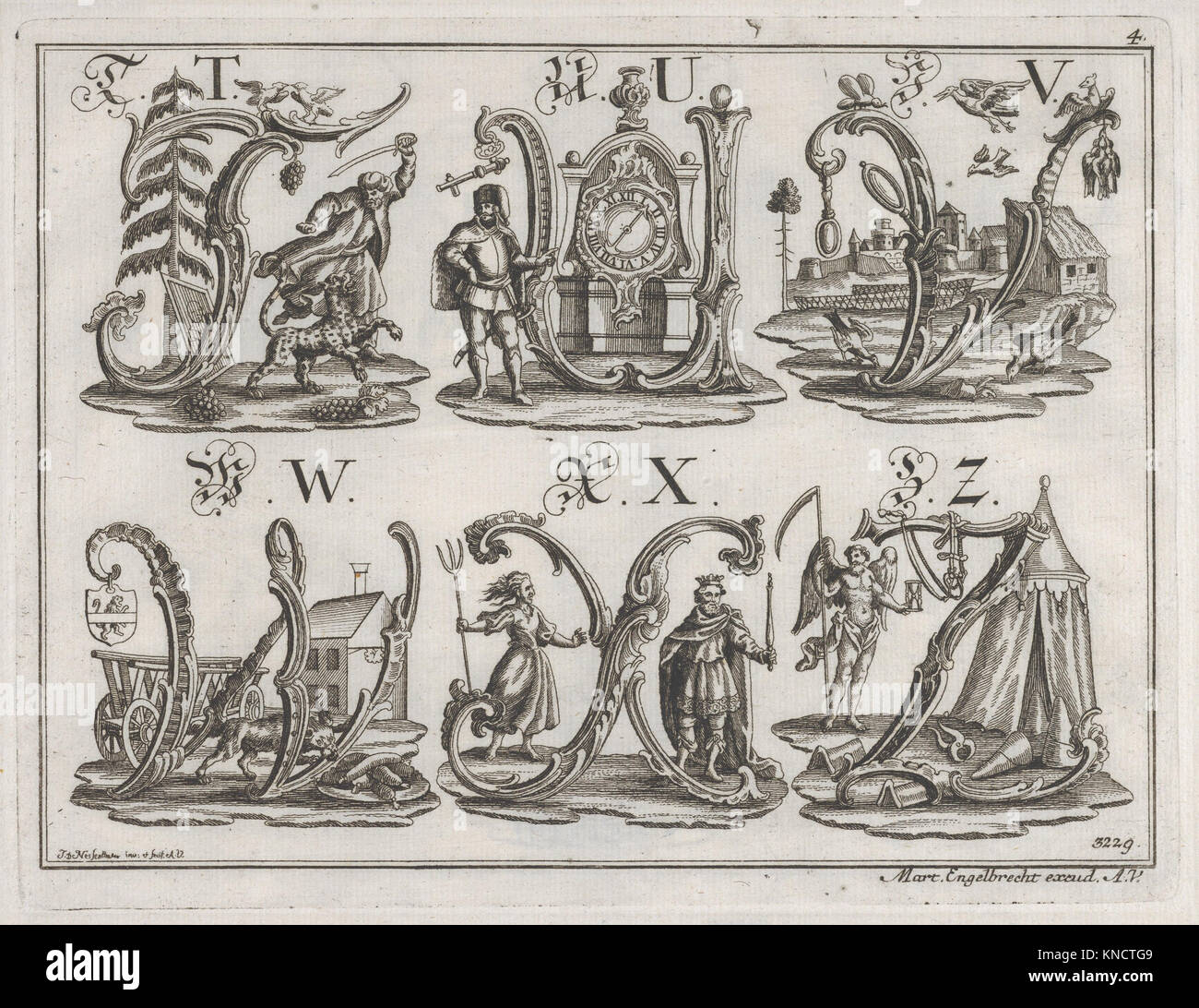 This artifact showcases a decorated Roman alphabet, emphasizing the ...