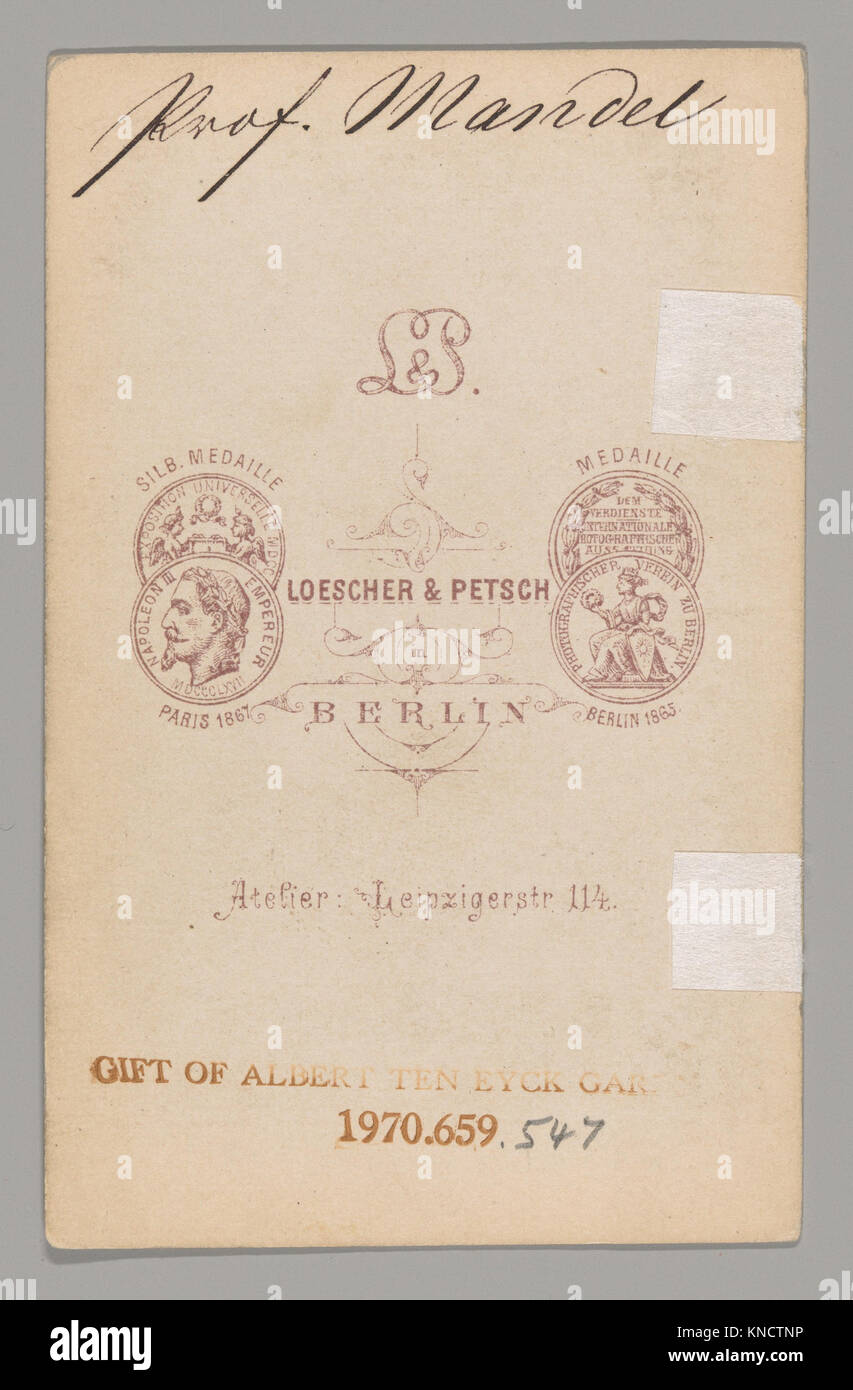 -Charles Mandel- MET DP367489 685887 Stock Photo - Alamy