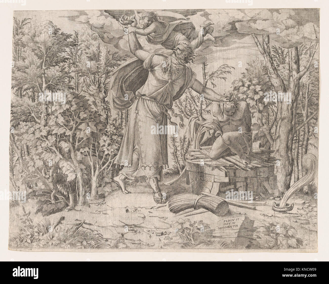 This print by Jean Mignon after Luca Penni illustrates Abraham ...