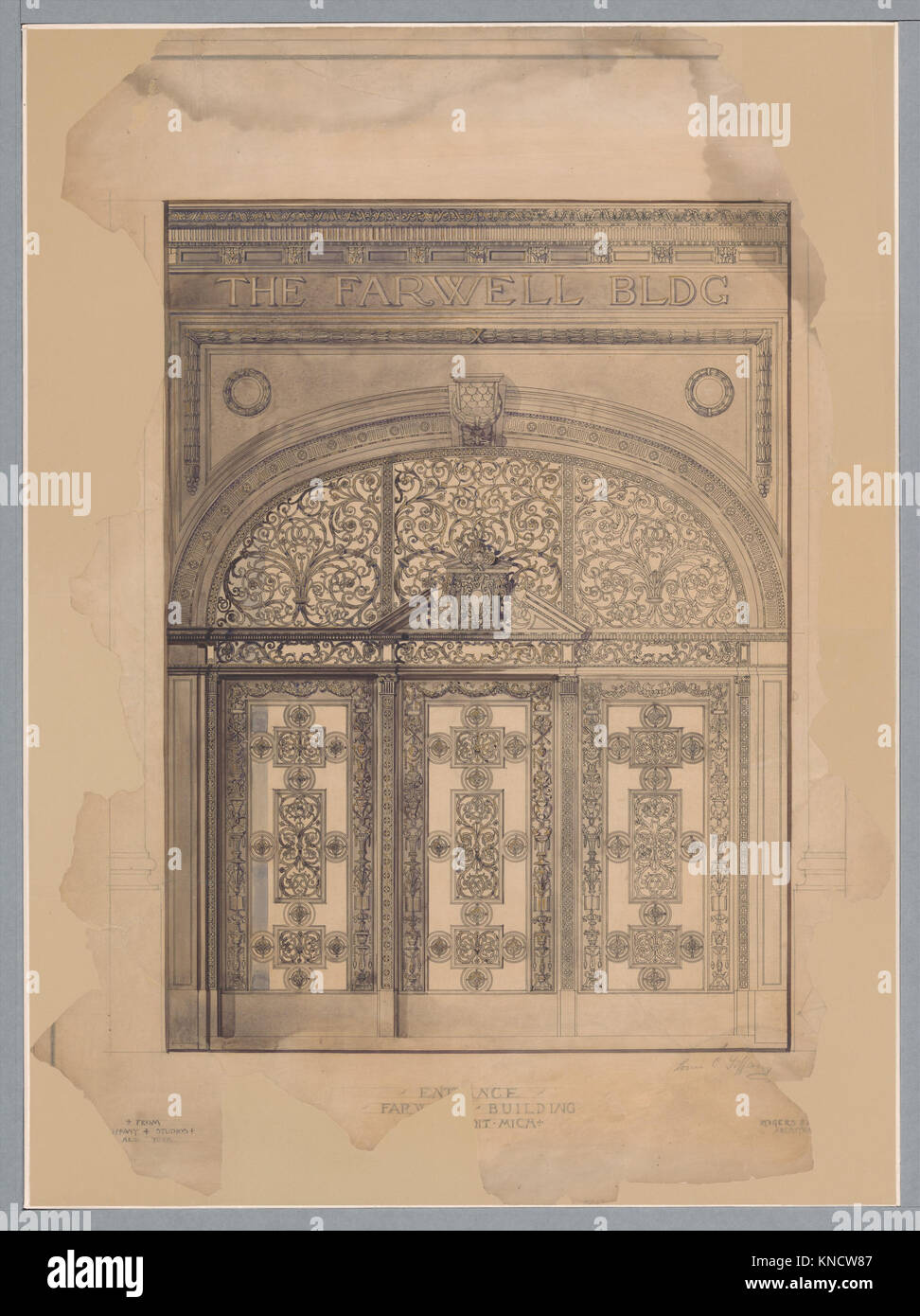 This image depicts the entrance to the Farwell Building, part of the ...