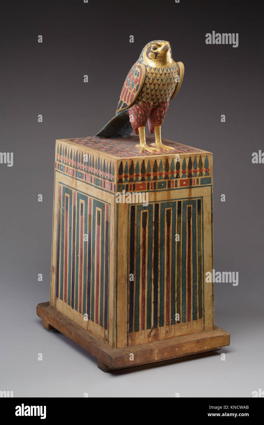 This falcon box, containing wrapped contents, provides a glimpse into ...