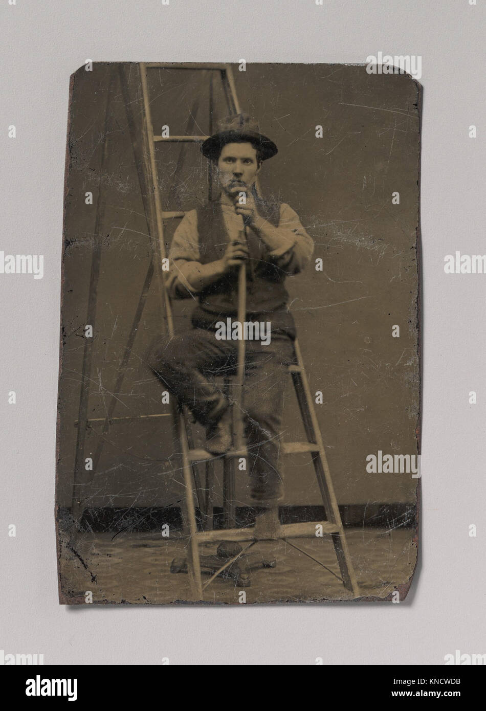 This photograph, taken in 1860 by an unknown photographer, captures a ...