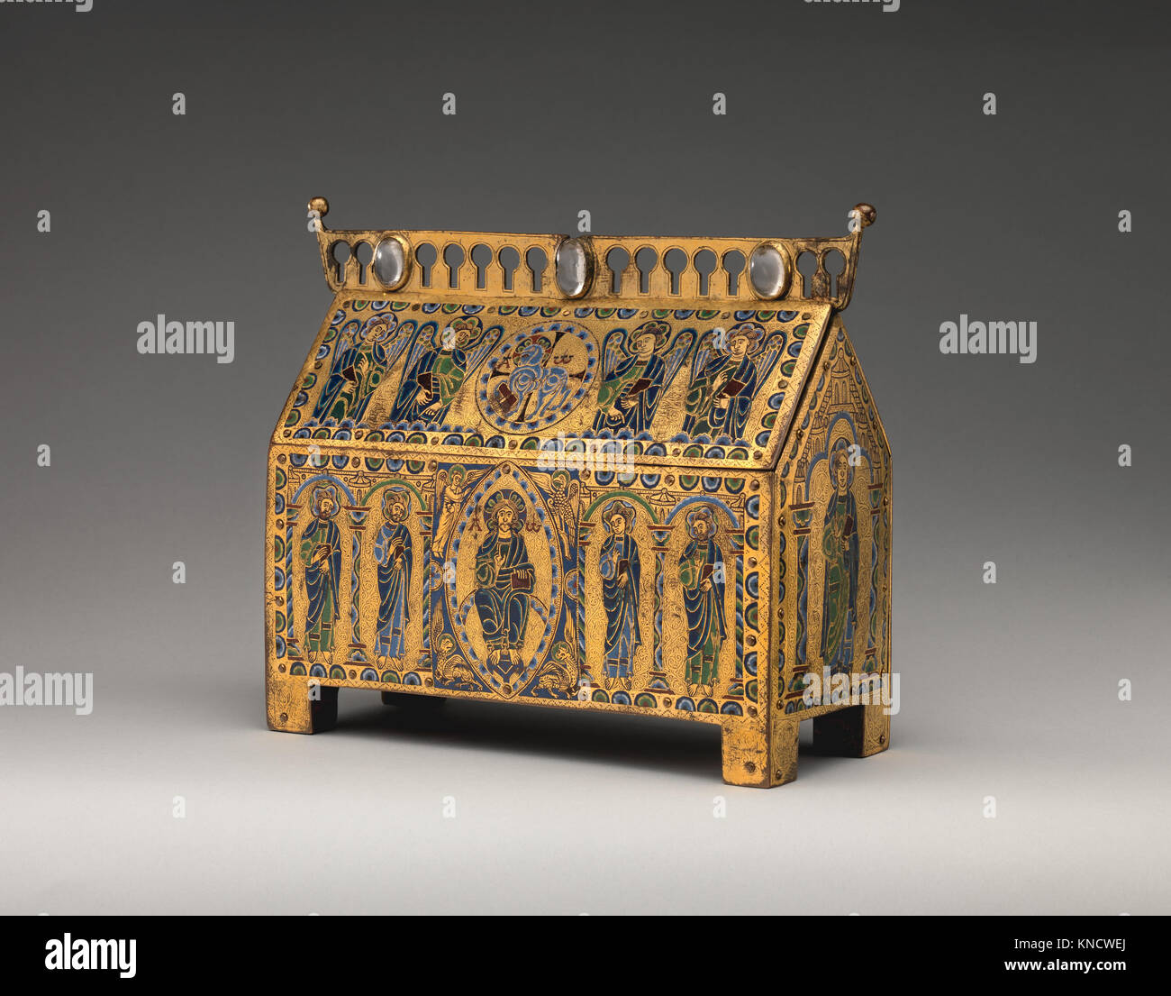 This Chasse from 1180-1190 depicts Christ in Majesty and the Lamb of ...