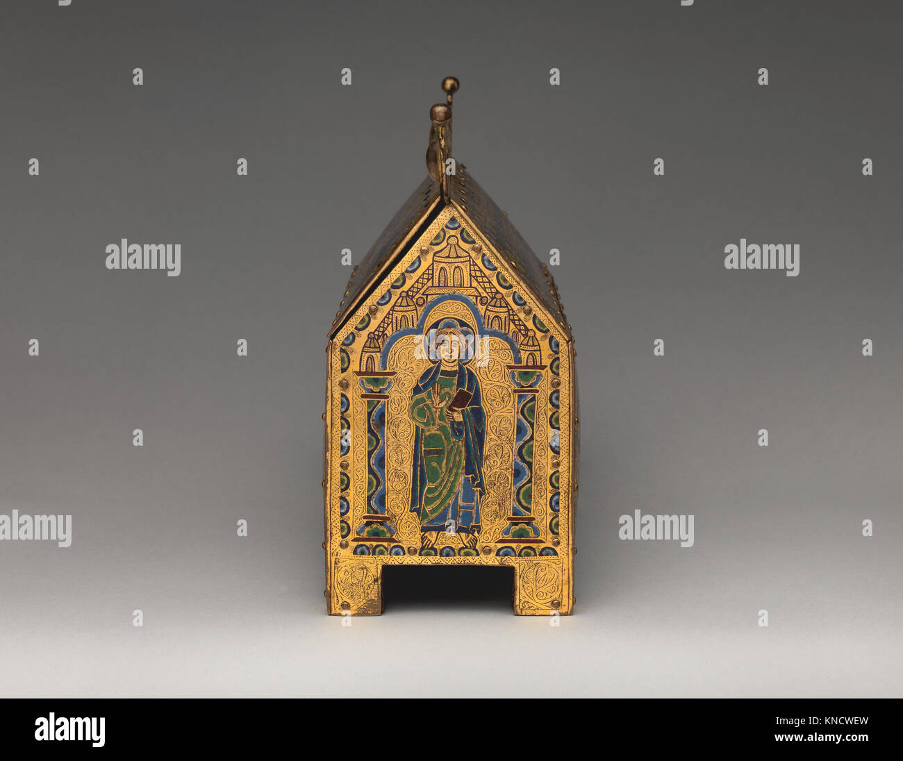 A champlevé enamel chasse from 1180–1190 showing Christ in Majesty and ...