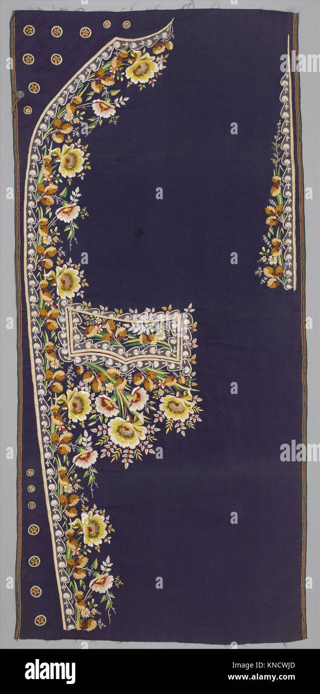 These embroidered panels, cataloged as MET DP367994, were designed for ...