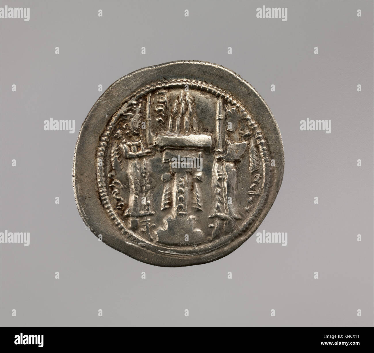 This drachm, featuring Bahram IV, showcases the detailed portraiture ...