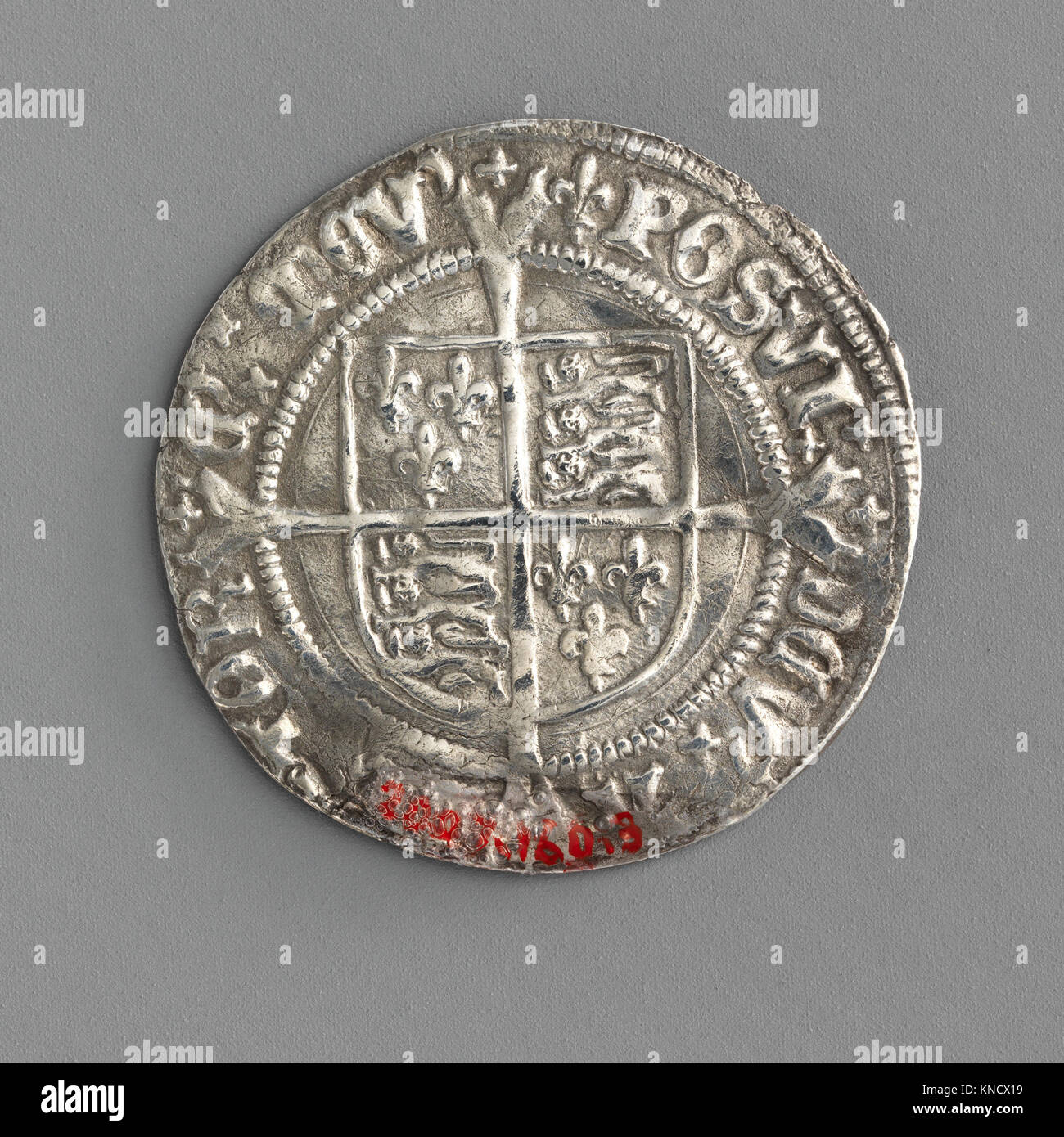 A groat coin from Henry VIII’s second coinage, reflecting early 16th ...