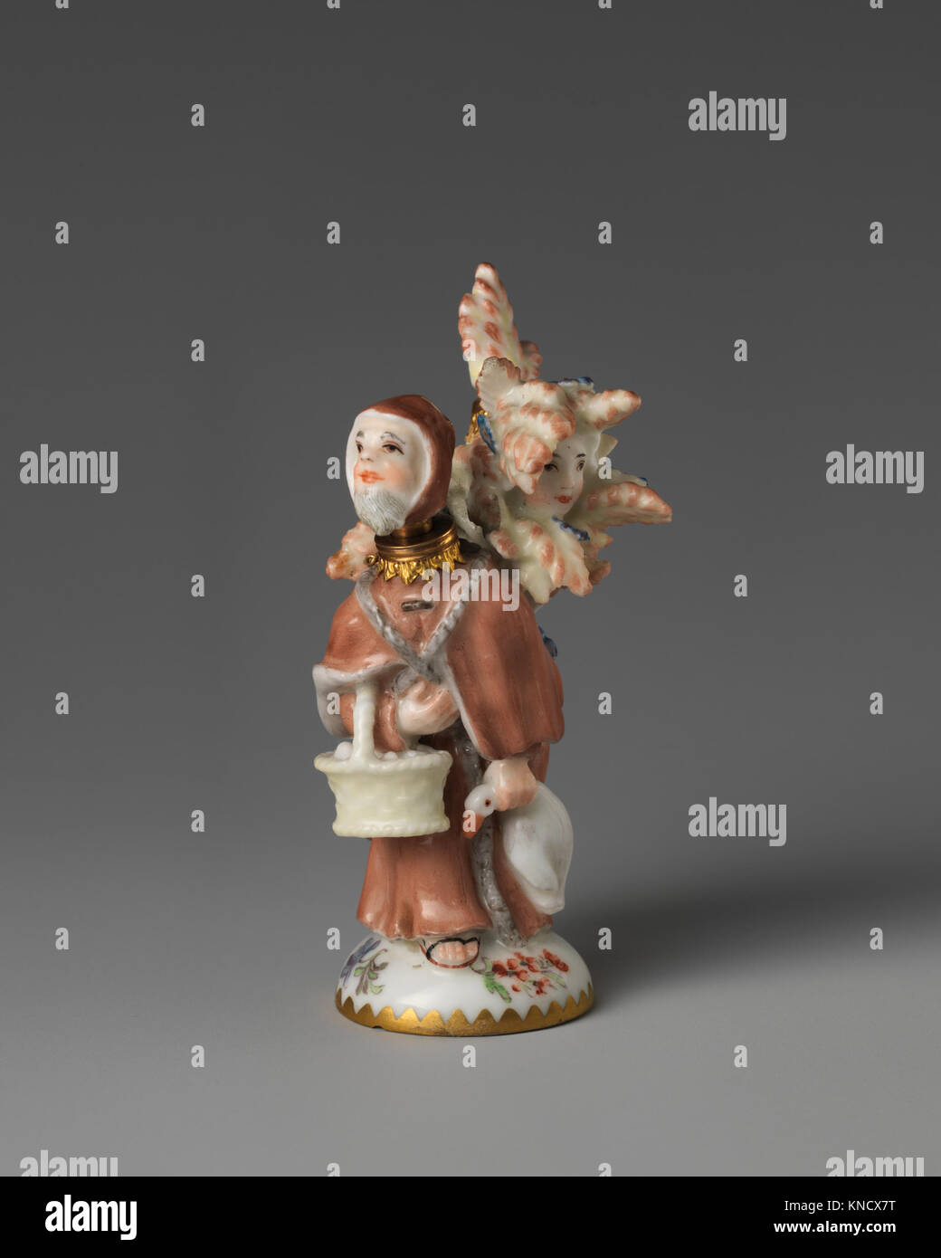 This artwork depicts a friar carrying a woman, illustrating themes of ...