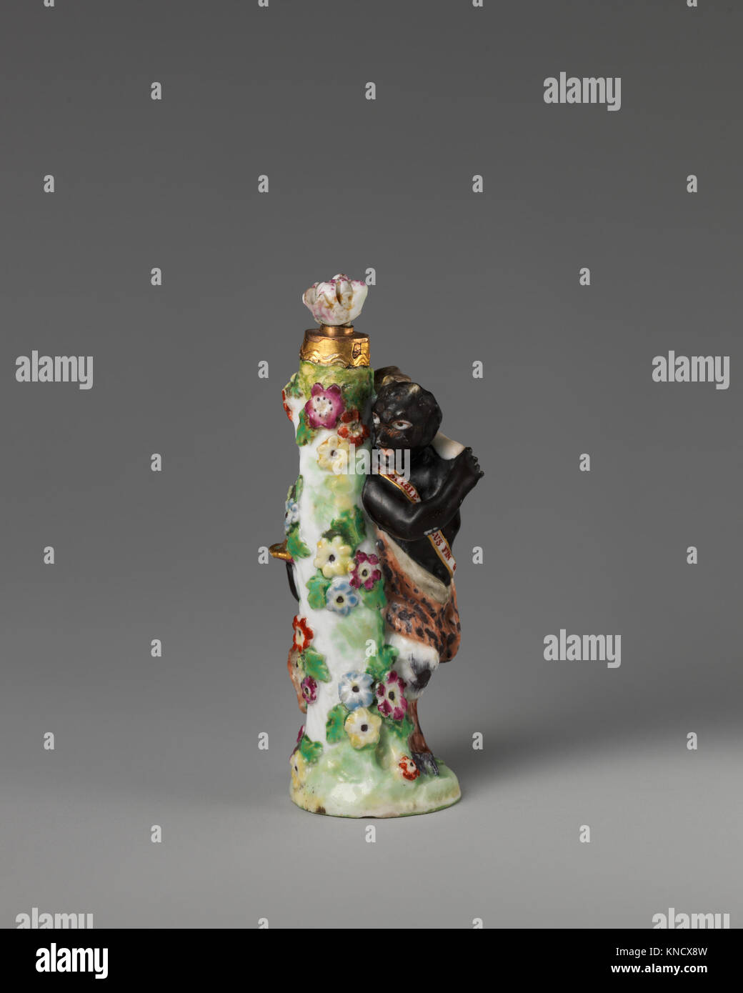 This artwork portrays the contrasting figures of Cupid and the Devil ...