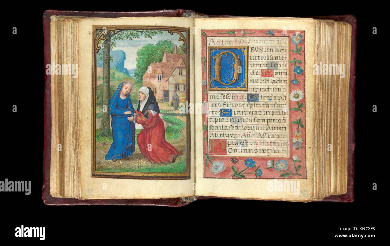 A medieval Book of Hours, an illuminated manuscript for private ...