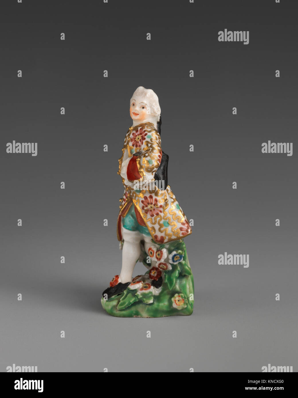 This artwork depicts a gallant figure representing aristocratic ...