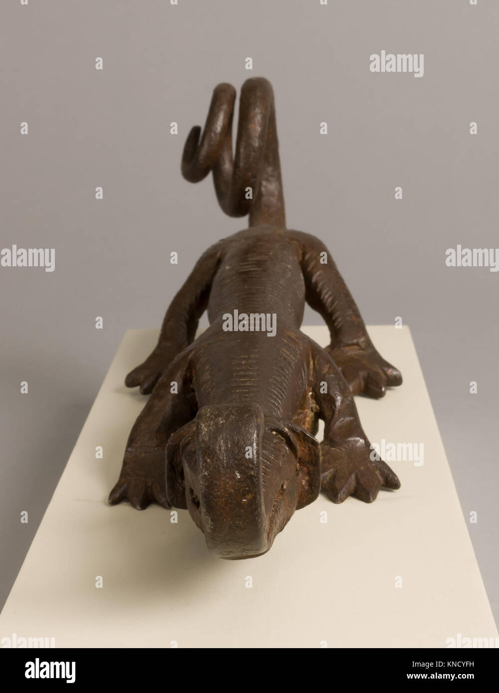 A door knocker shaped like a lizard-like creature, part of the MET ...