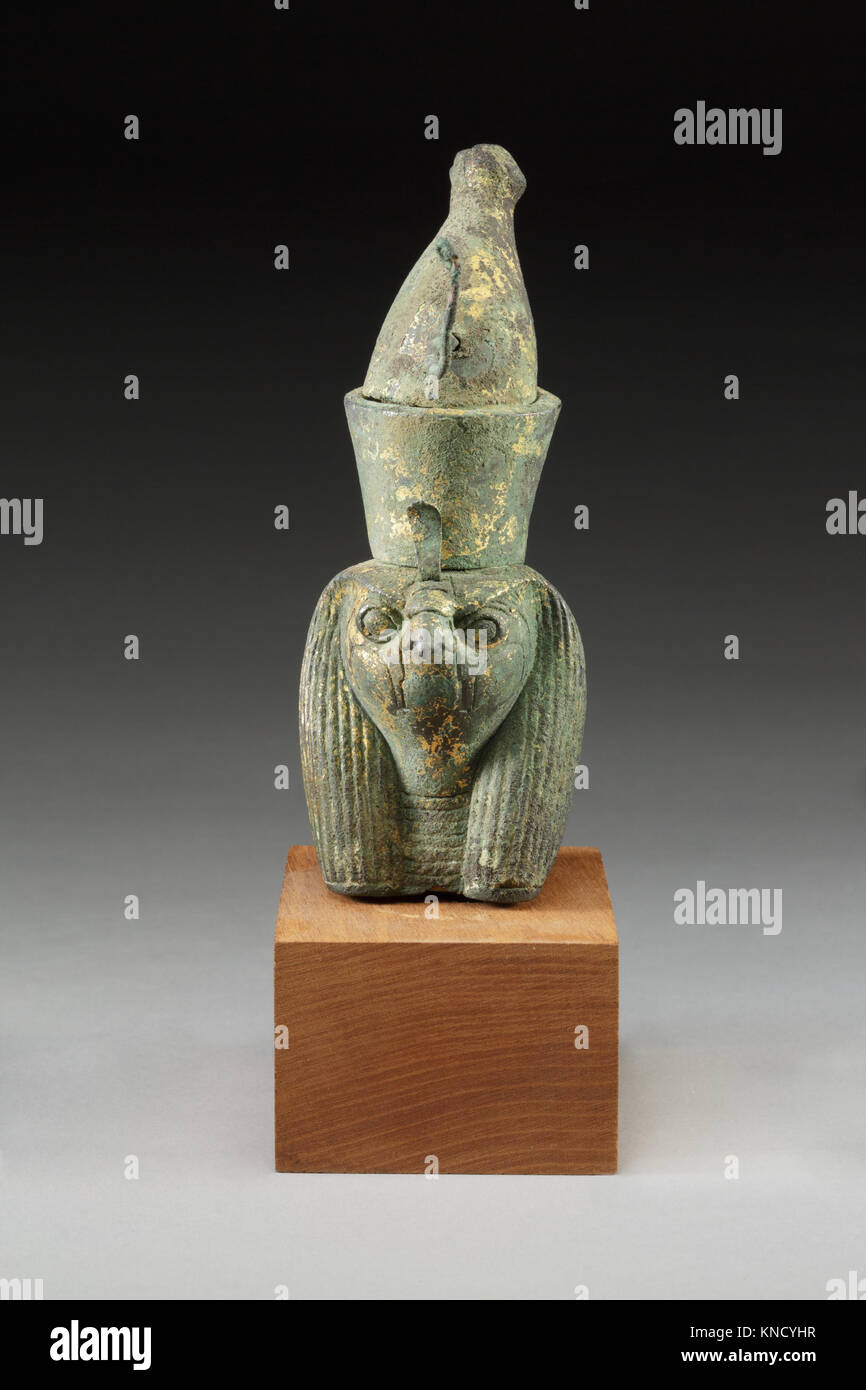 This head of Horus, designed for attachment to a larger object ...