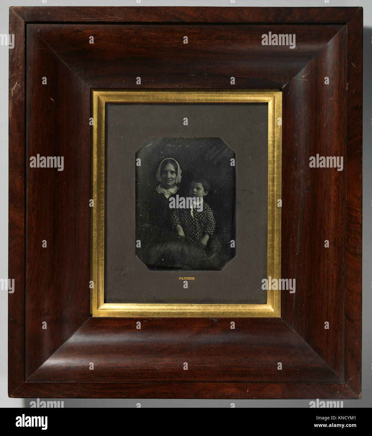 This portrait features Elizabeth Page Bakewell with her grandson Frank ...