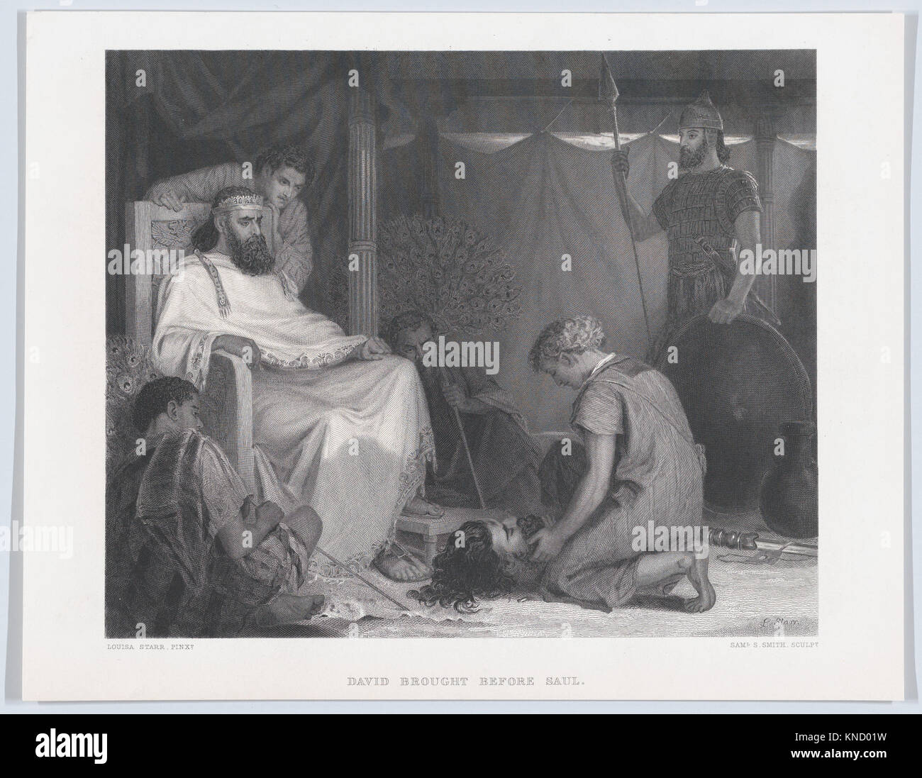 This illustration from *The Art Journal* depicts the biblical scene of ...