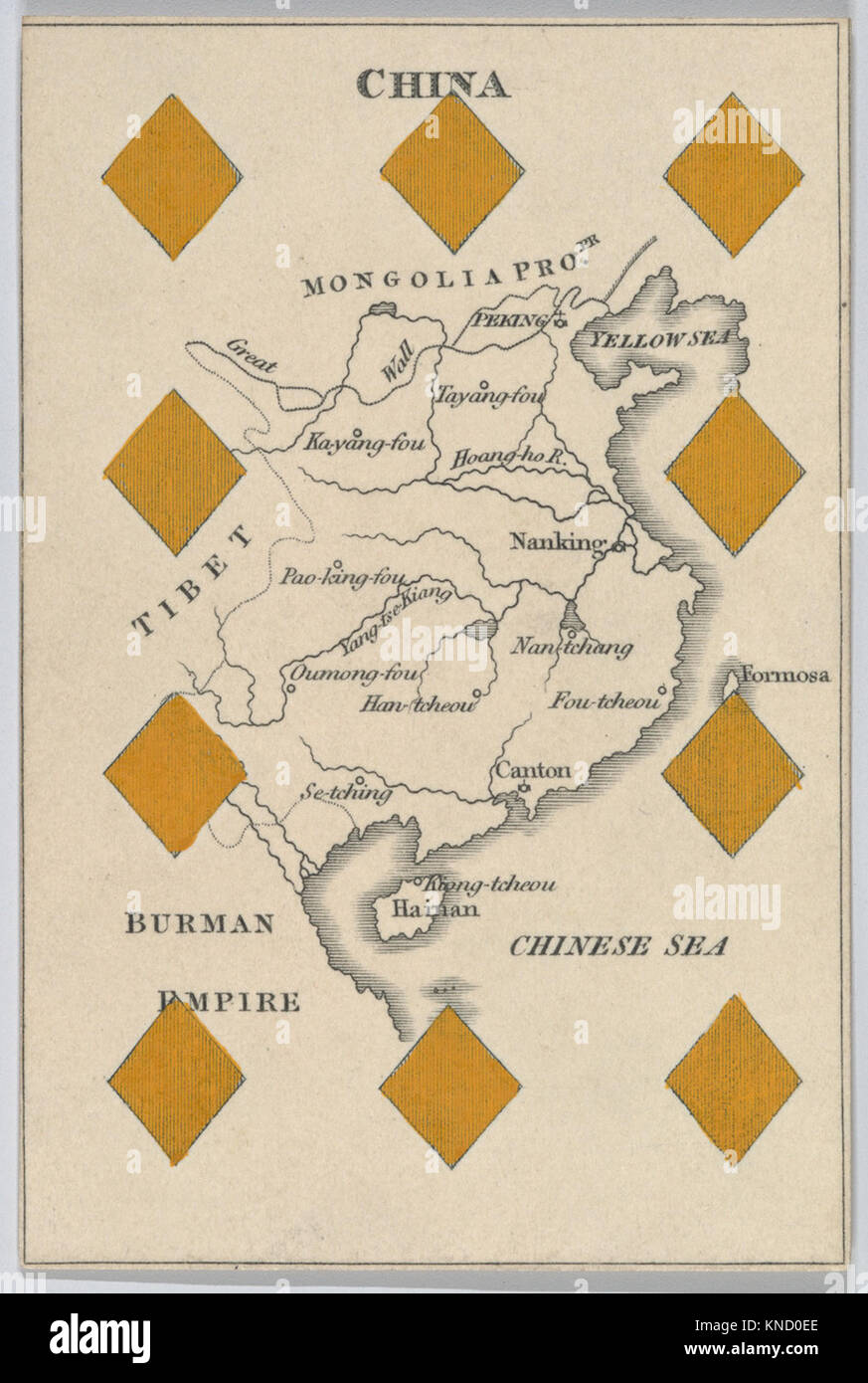China in Asia from Court Game of Geography MET DP862916 720015 Stock ...