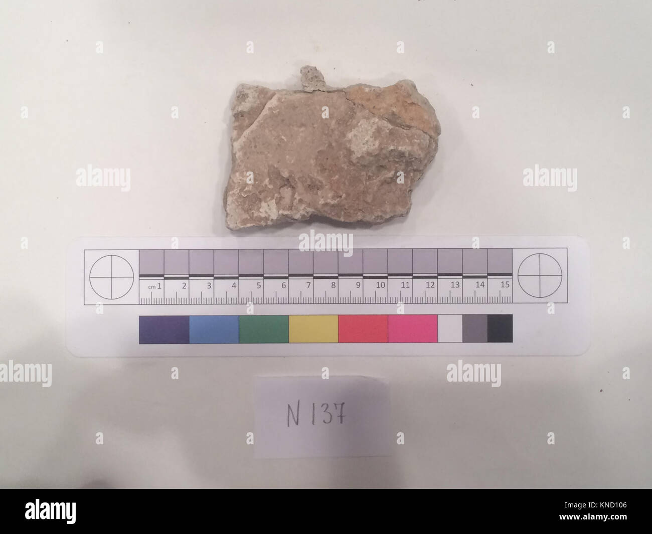 This fragment is part of a larger object, offering insight into ancient ...