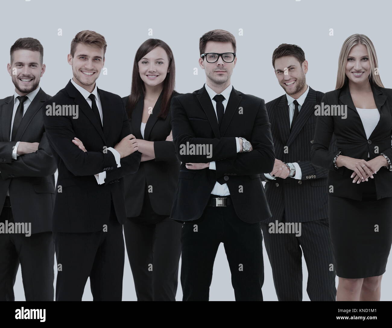 Young attractive business people - the elite business team Stock Photo ...