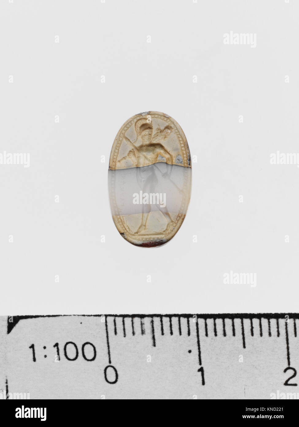 A banded agate ring stone showing gemstone craftsmanship, distinct ...