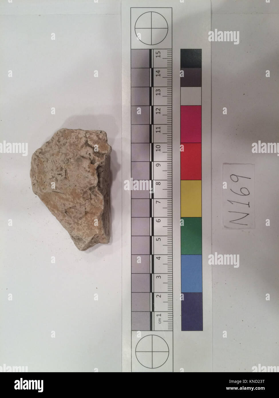 This fragment represents a piece of an ancient or historical object ...