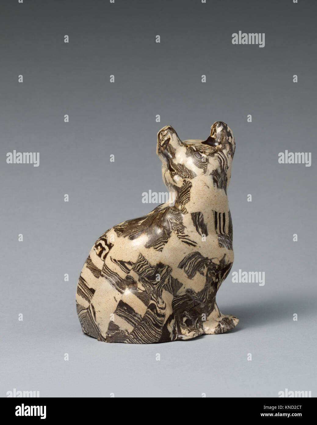 This artwork depicts a cat, capturing its posture and expression in a ...