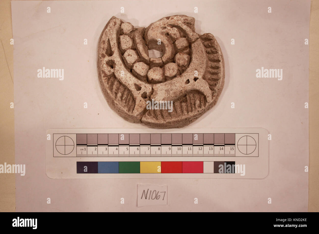 A fragment from an unknown object, offering limited insight into its ...