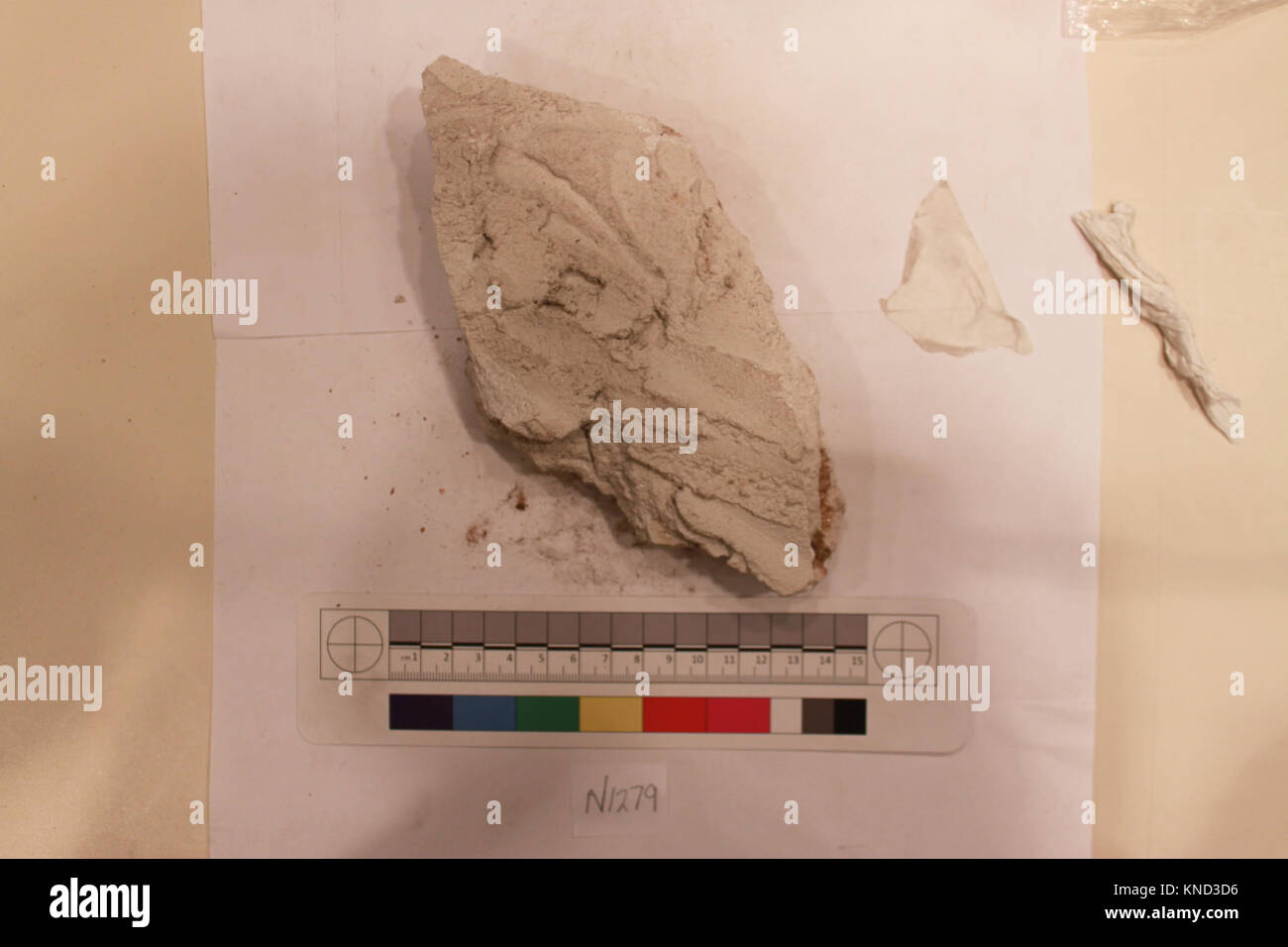 This fragmentary object preserves elements of its original form ...