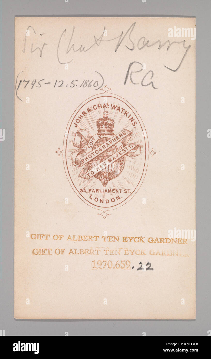 Sir charles barry architect hi-res stock photography and images - Alamy