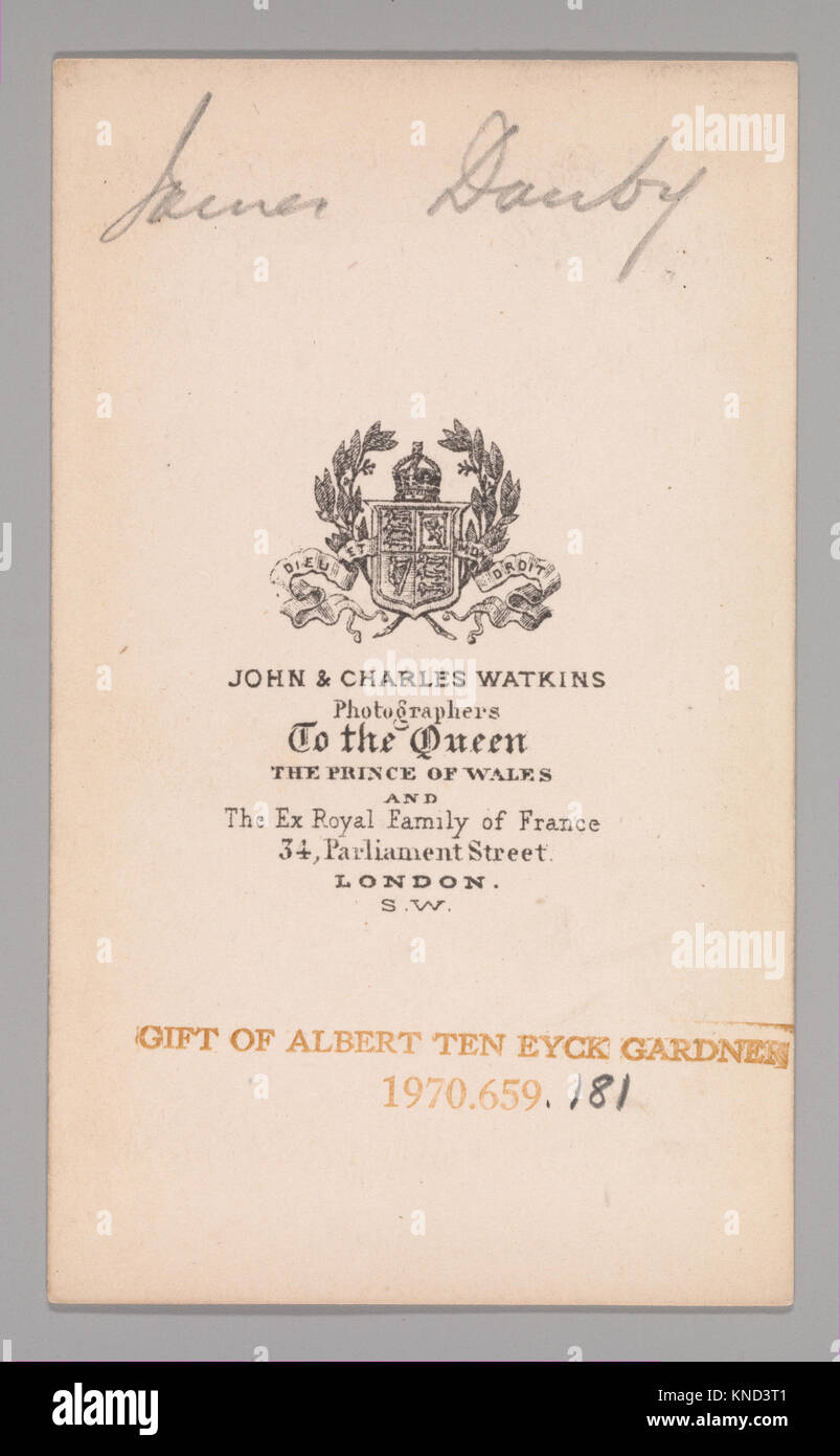 This portrait depicts James Francis Danby, emphasizing the British ...