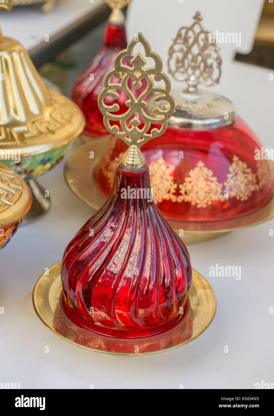 Ottoman Turkish antique kitchen utensils plate Stock Photo - Alamy