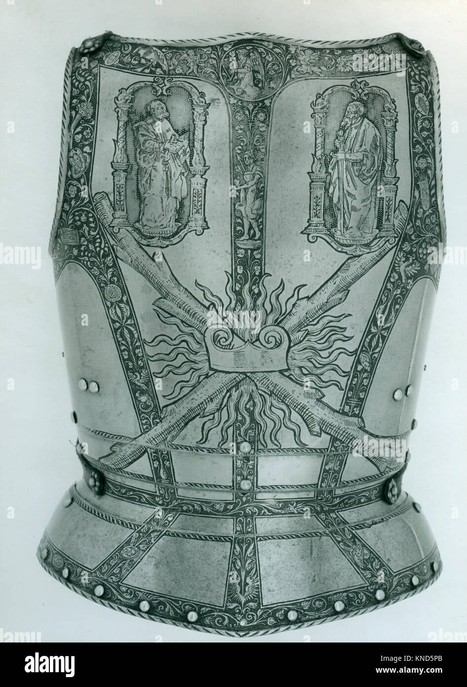 Armor worn by Emperor Ferdinand I, crafted by Kunz Lochner in 1549 ...