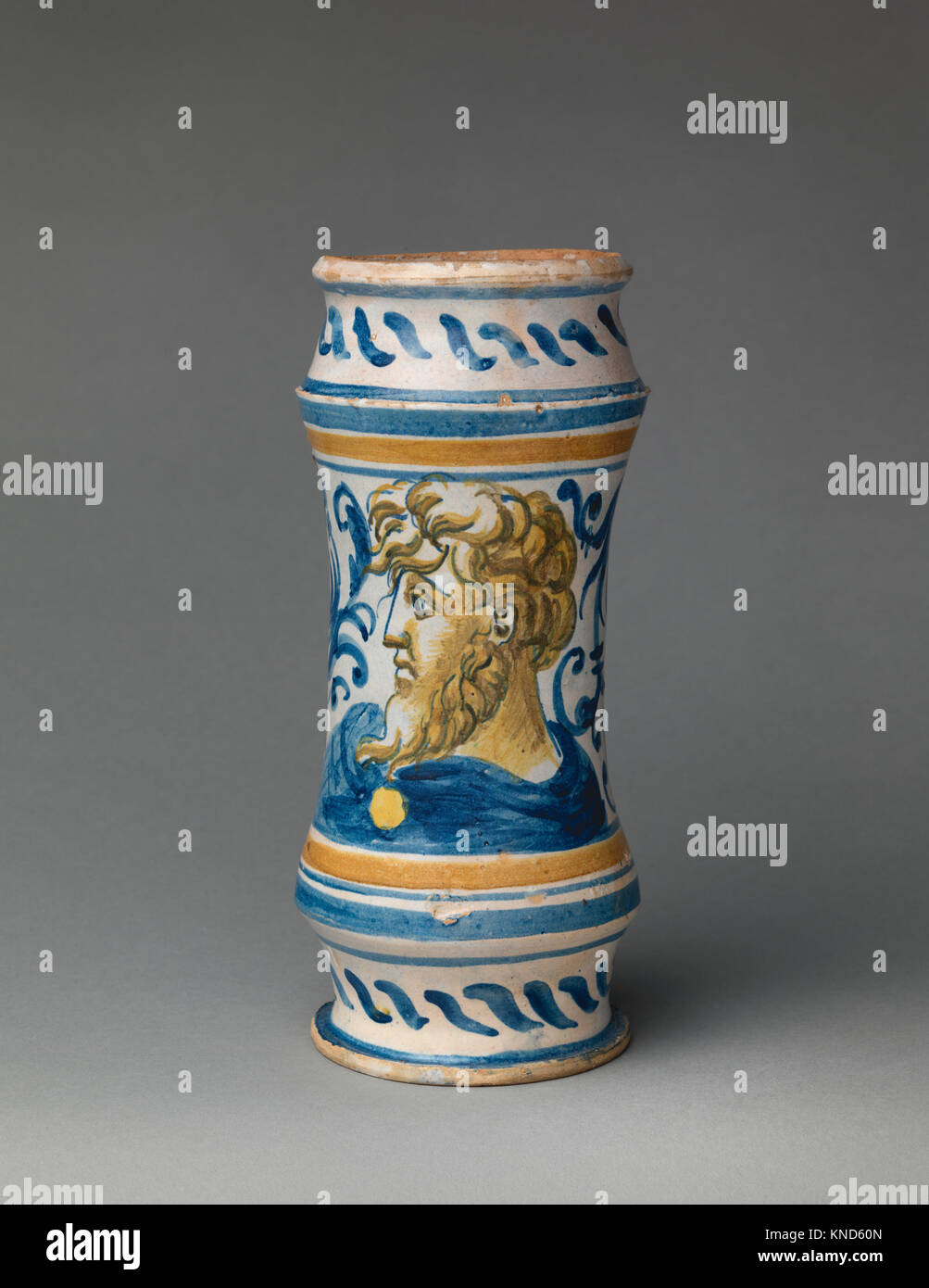 This albarello, attributed to the workshop of Massot Abaquesne or ...