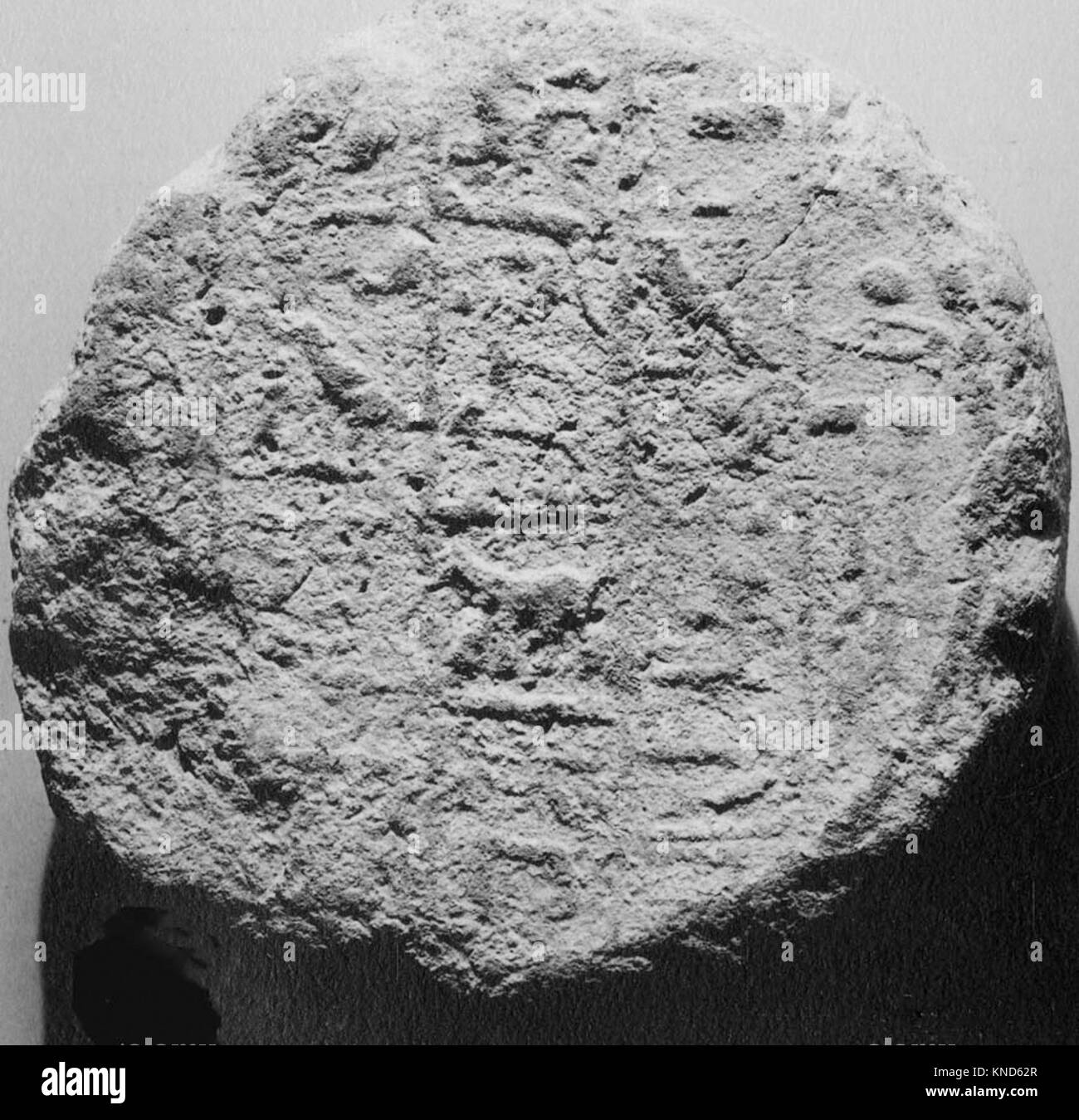 This funerary cone, made of pottery, dates from the ancient Egyptian ...