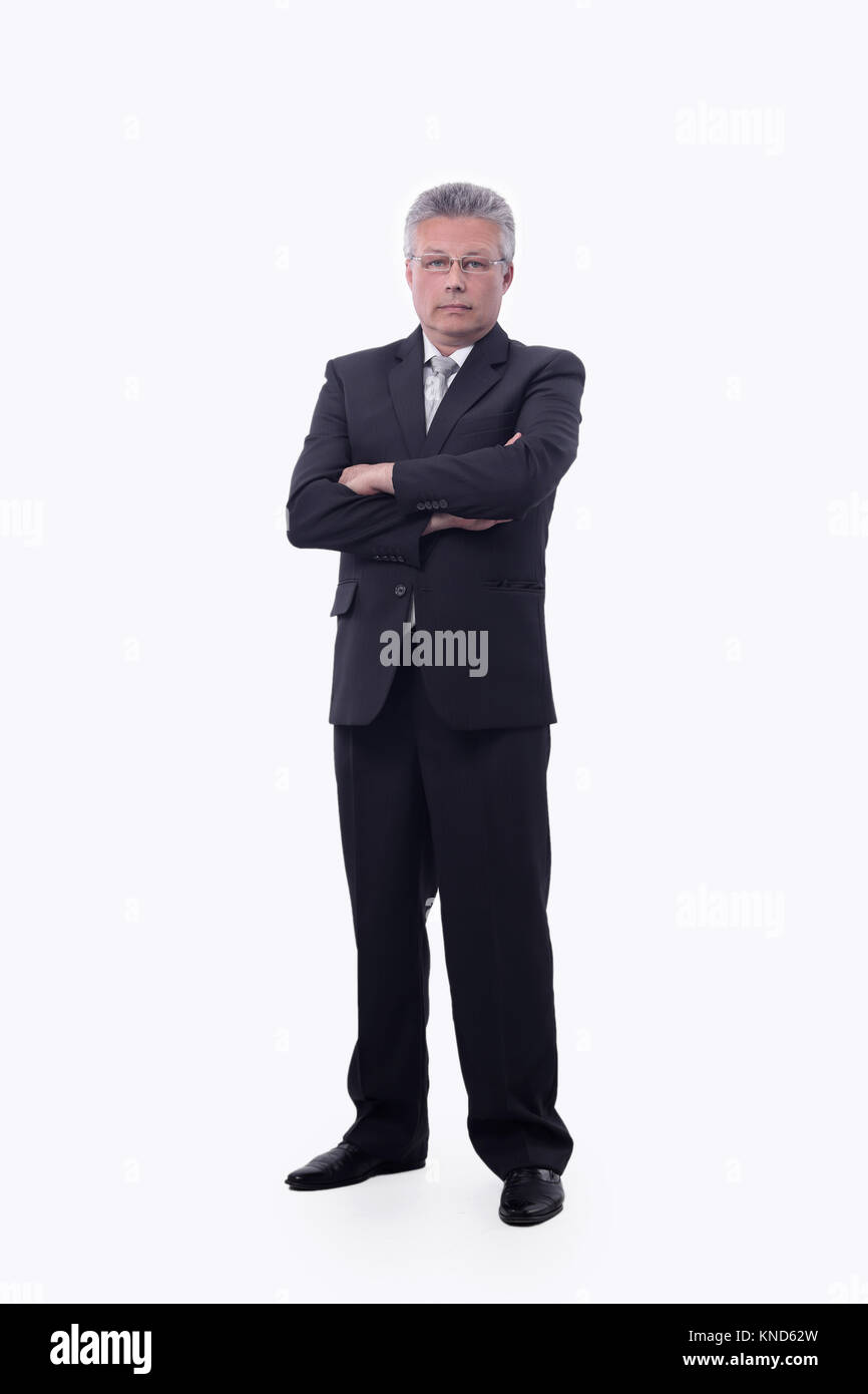 Serious old man in suit Cut Out Stock Images & Pictures - Alamy